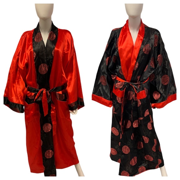Vintage | Kimonos & Yukatas | Vintage Reversible Embroidered Belted ...
